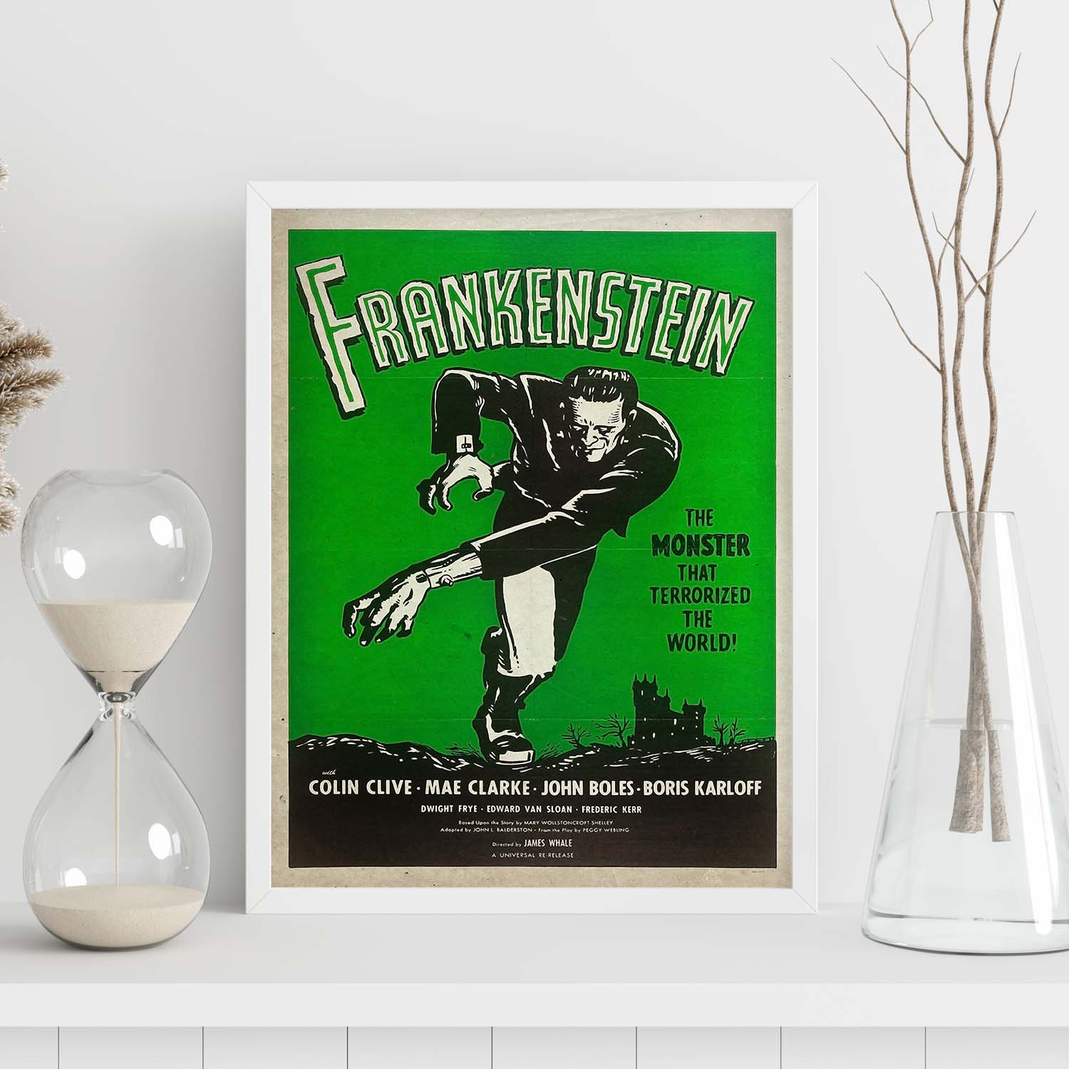 Poster Vintage De Frankenstein Con Imágenes Vintage Y De Publicidad ...