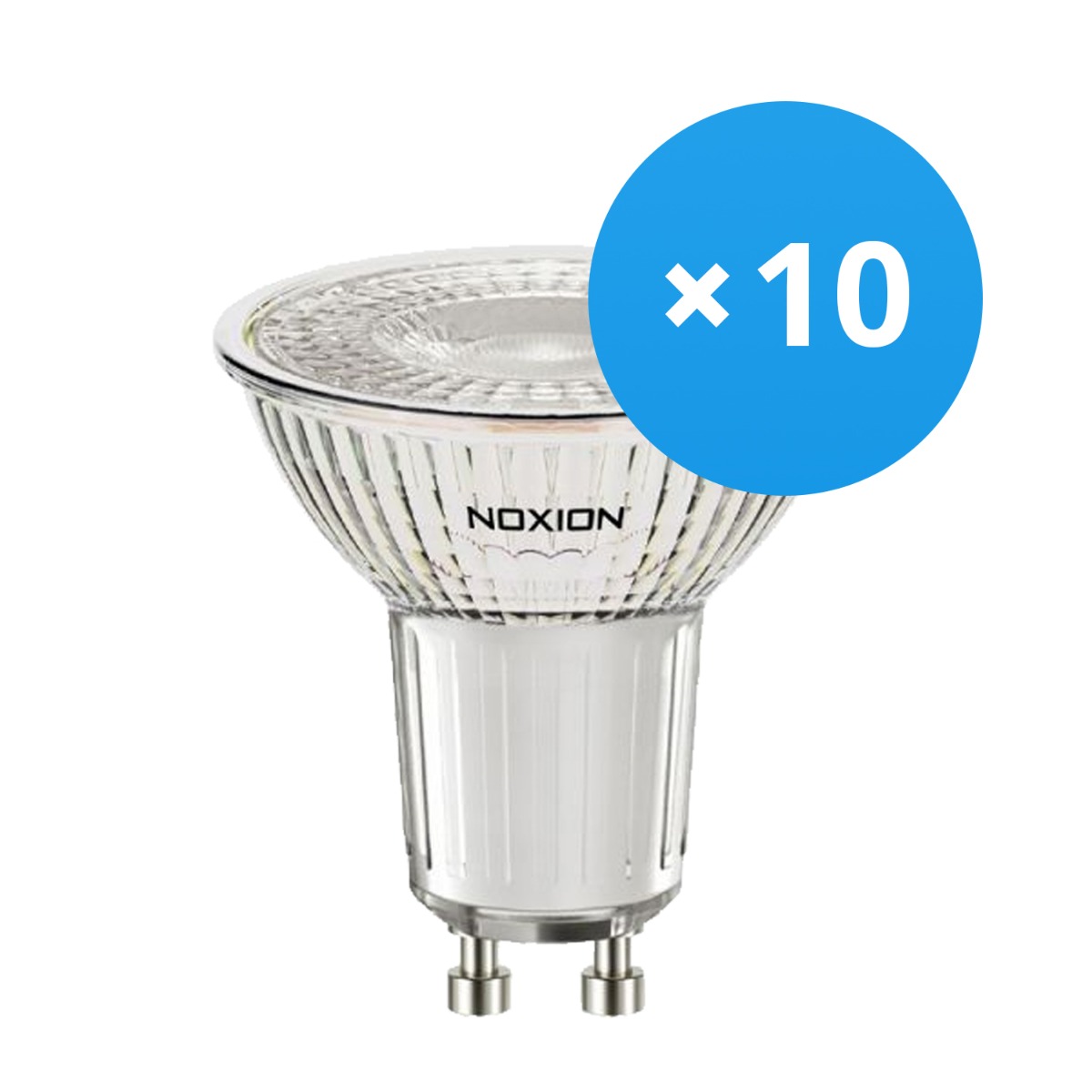 Lot 10x Noxion Spot LED GU10 PAR16 3W 230lm 36D - 830 Blanc Chaud | Dimmable - Équivalent 35W ...