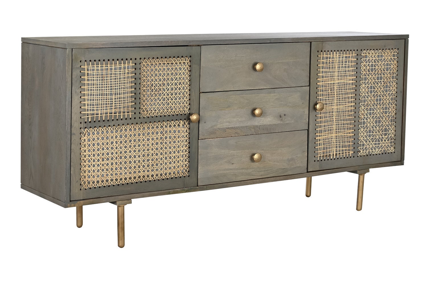 Buffet Mango Mdf 160X40X75 Gris | Leroy Merlin