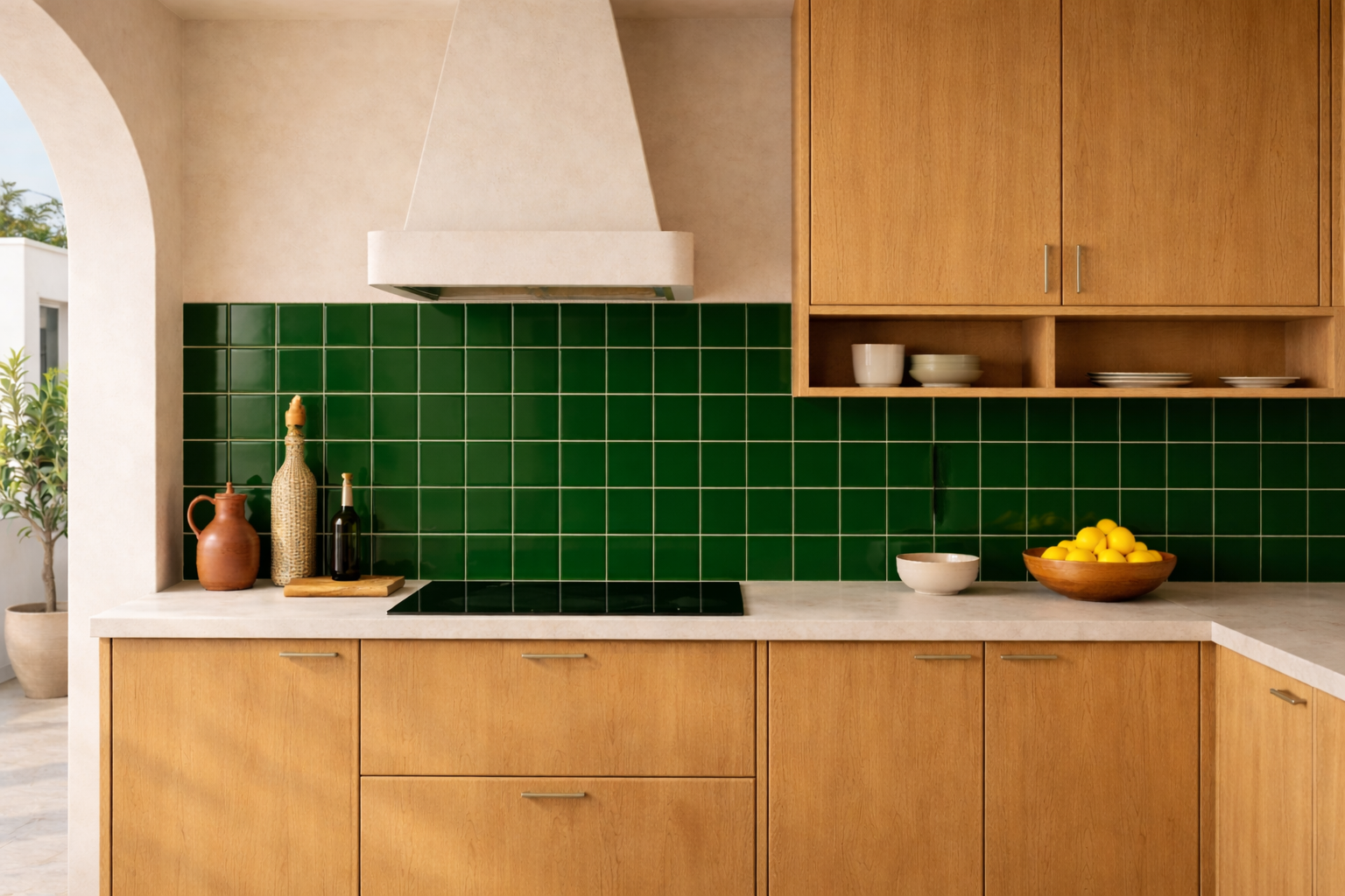 Azulejo Cerámico 15X15 VERDE BOTELLA S/C (Caja de 1 m2) | Leroy Merlin