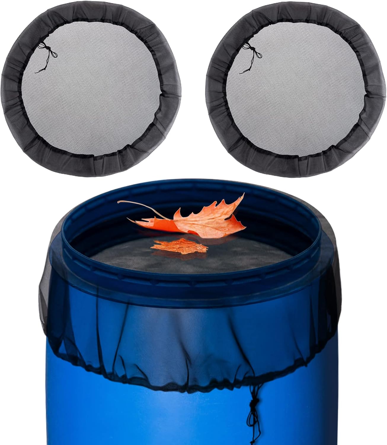 Filet pour baril de pluie – Lot de 2 barils d'eau de 150 cm avec cordon ...