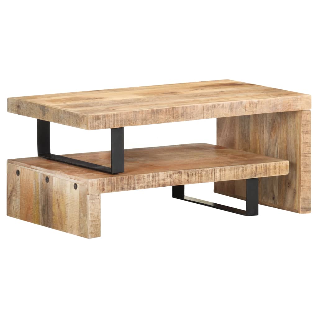 Ensemble de table basse 2 pcs，Table d'appoint, Table de Salon Bois de ...