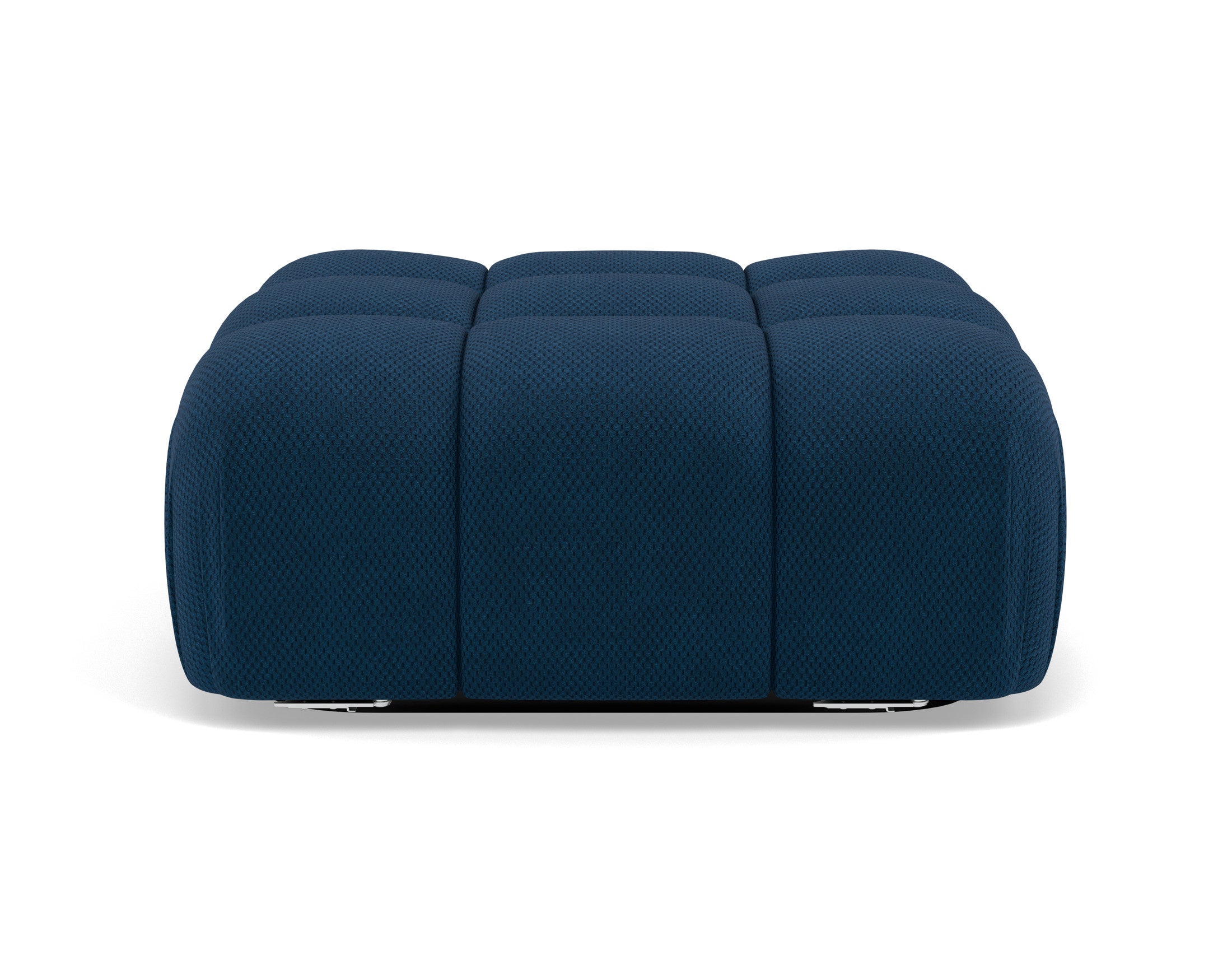 Pouf en velours texturé 95*95*40 cm bleu - RUBY - Best Mobilier | Leroy ...