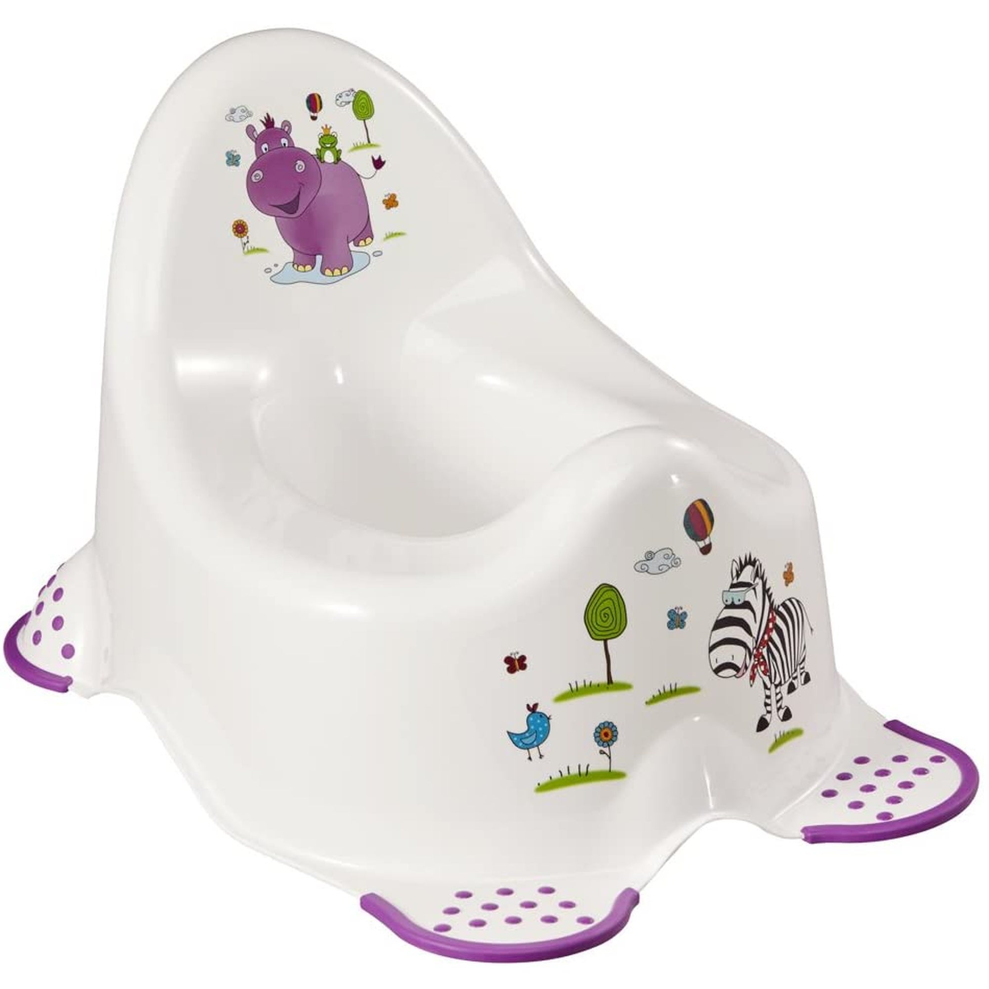 Hippo Potty, 18 mois à 3 ans, antidérapant, blanc | Leroy Merlin