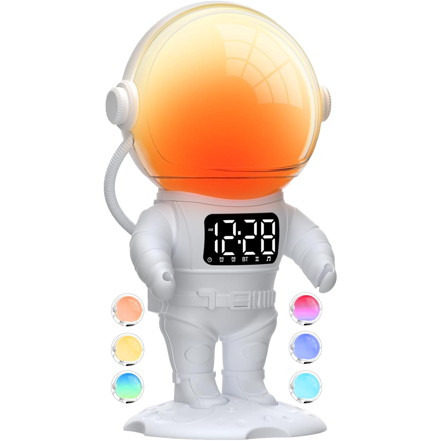 Despertador Simulador de Amanecer con Bluetooth,7 Alarmas,21 Sonidos de ...