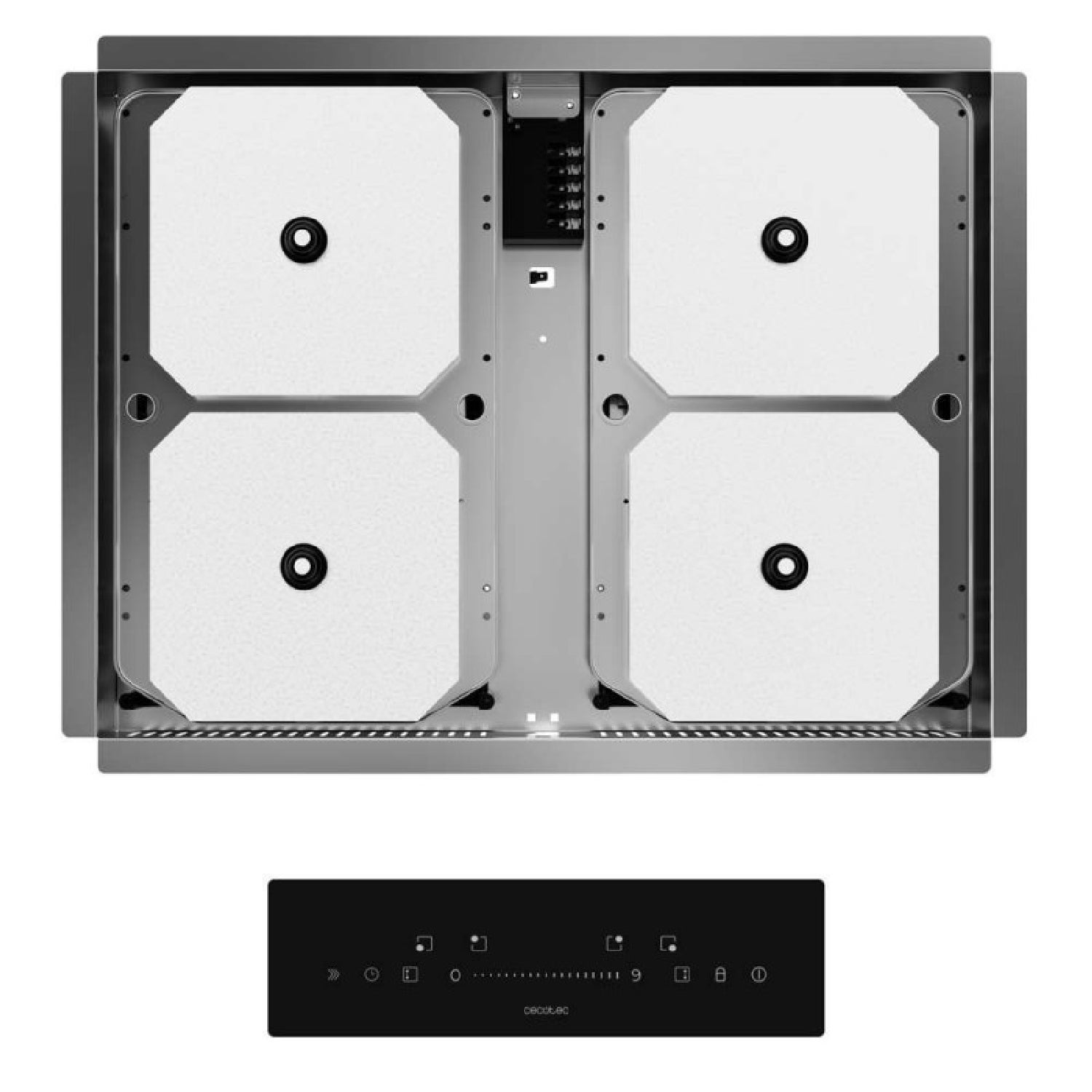 Cecotec Plaque à Induction Invisible Cachée Sous le Plan de Travail ...