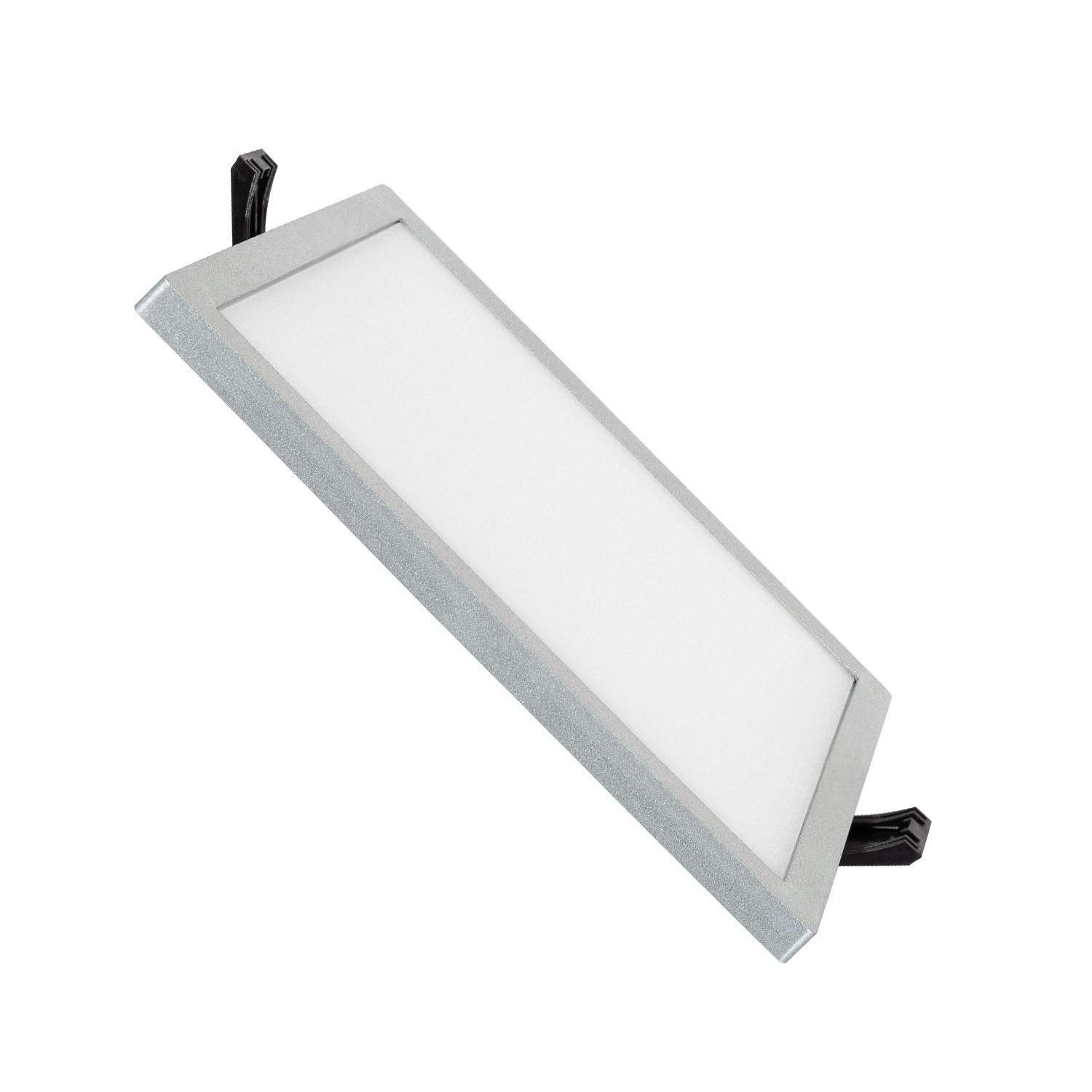 Ledkia Placa LED 16W Cuadrada High Lumen Corte Ø135 mm LIFUD Silver ...