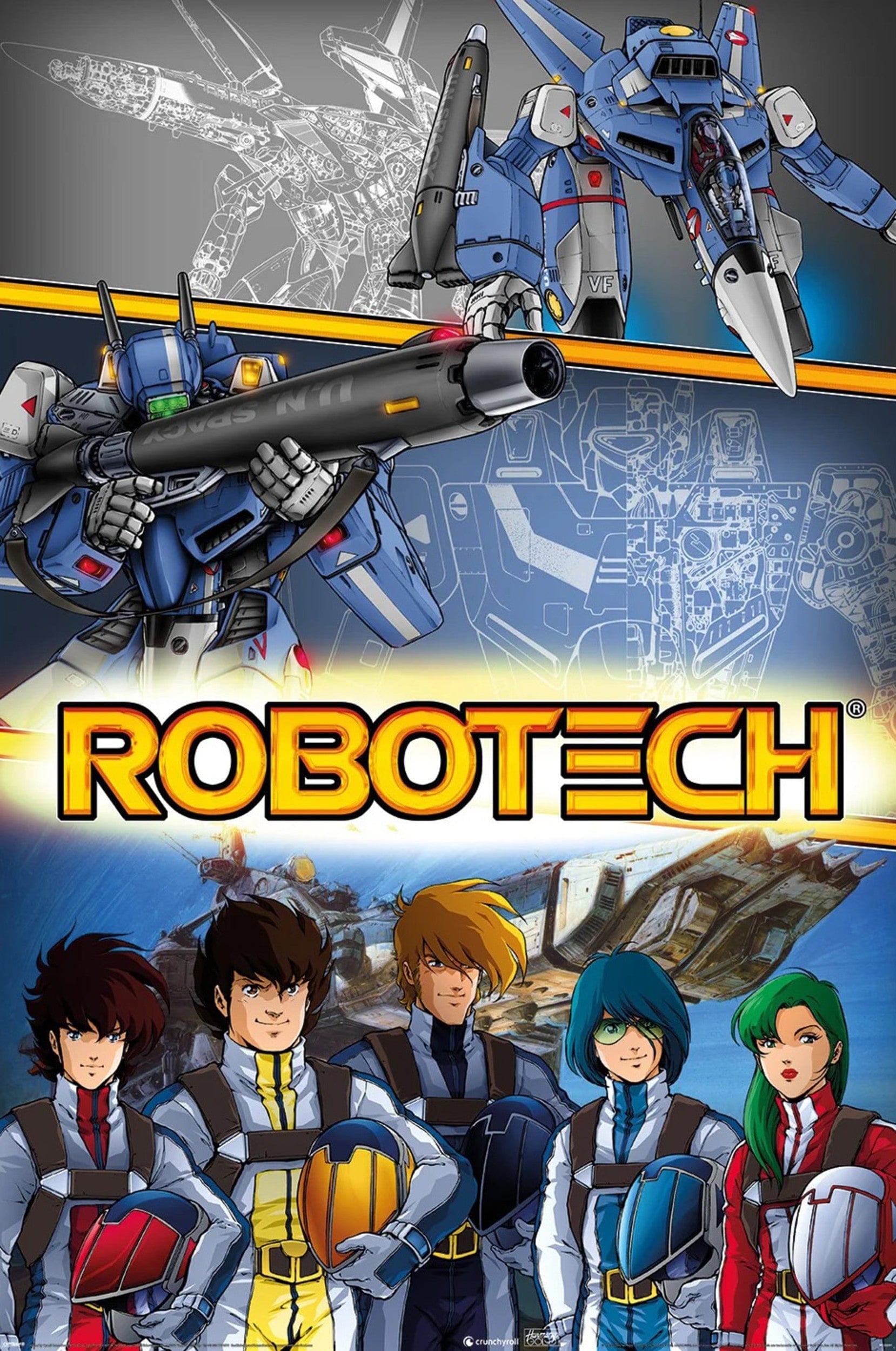Poster Robotech Vf Crew 61x91.5cm | Leroy Merlin