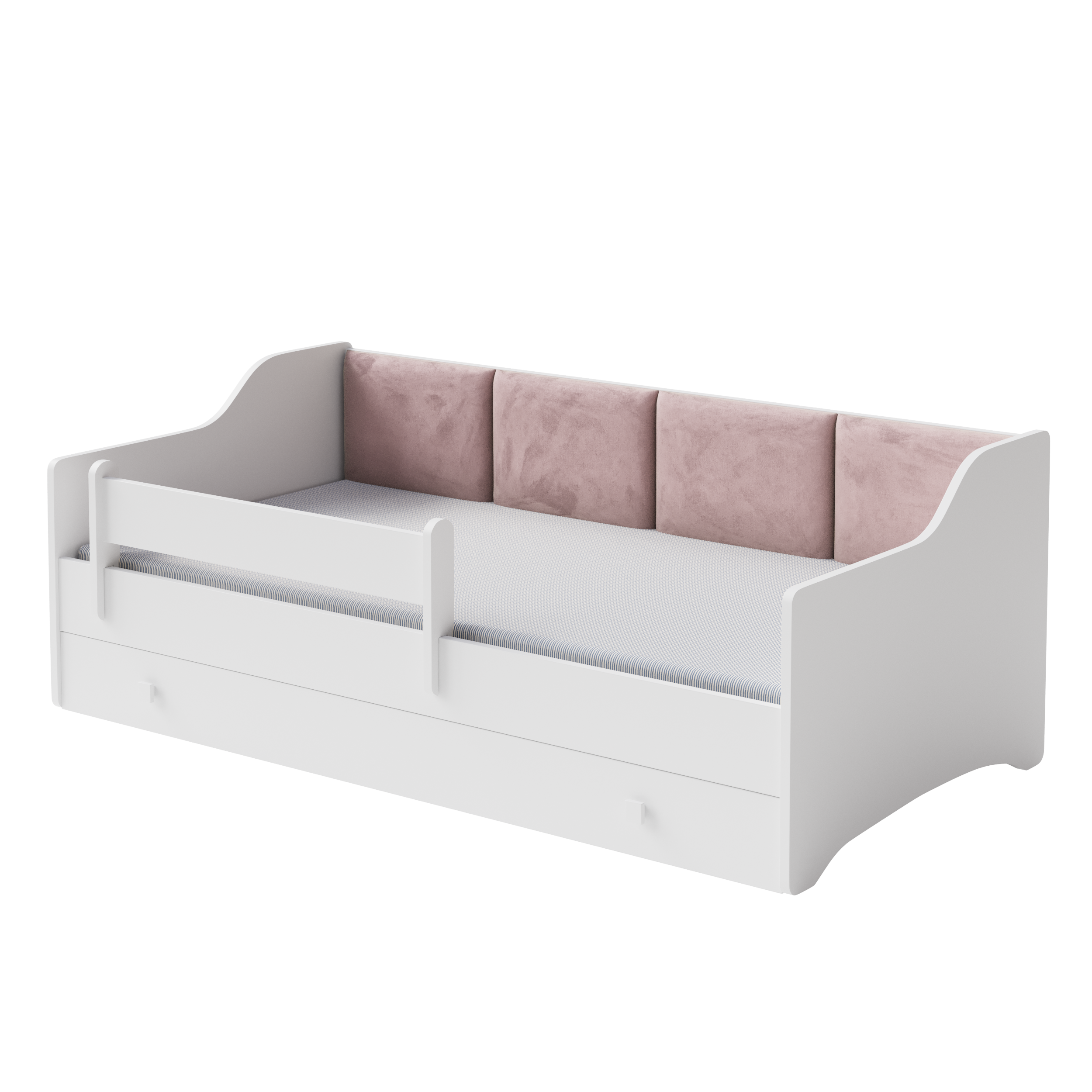 Lit enfant rembourré ERYK 160x80 avec tiroir + matelas | Leroy Merlin