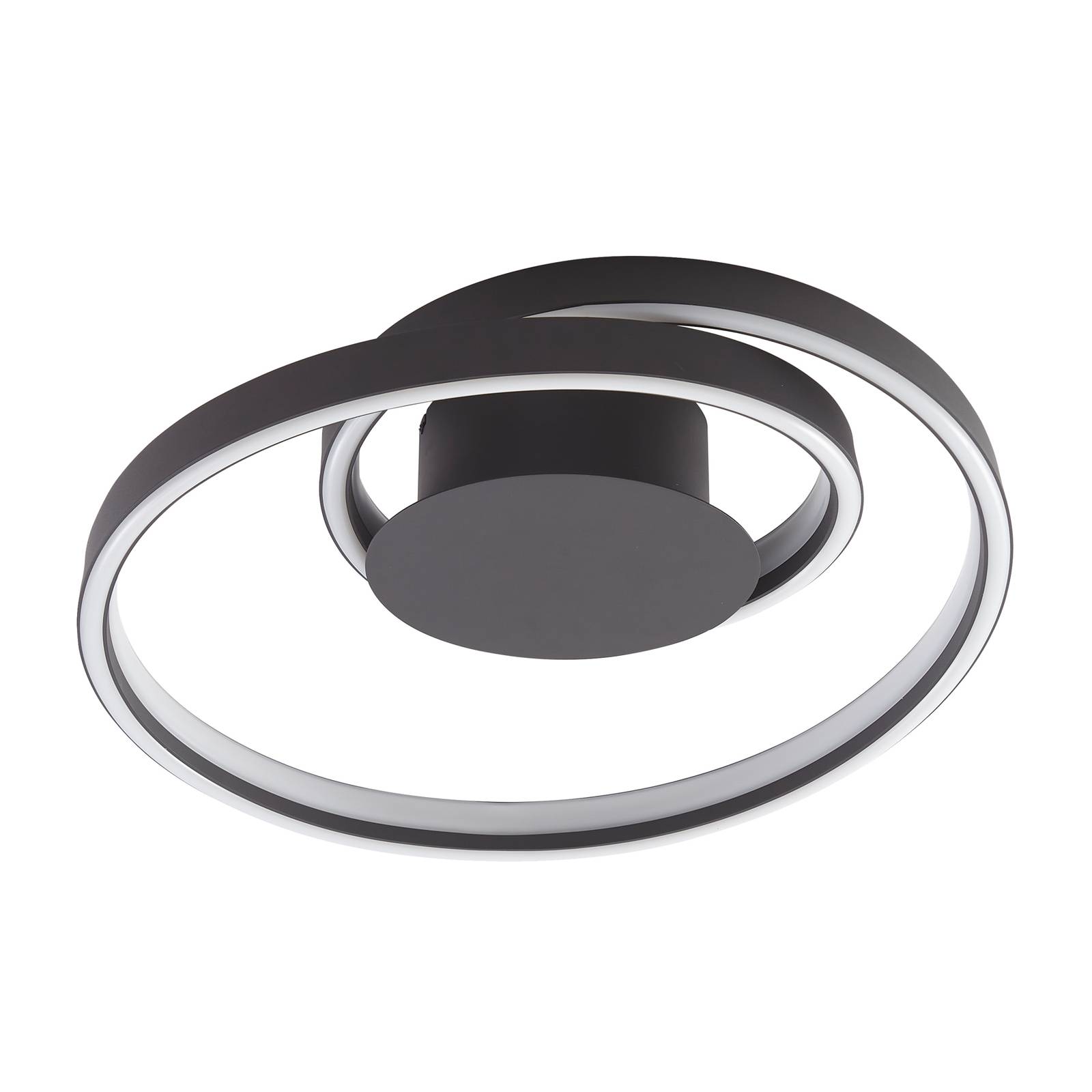 Lindby Erlinik plafonnier LED, stepdim, noir, Eclairage LED, Lampe LED ...