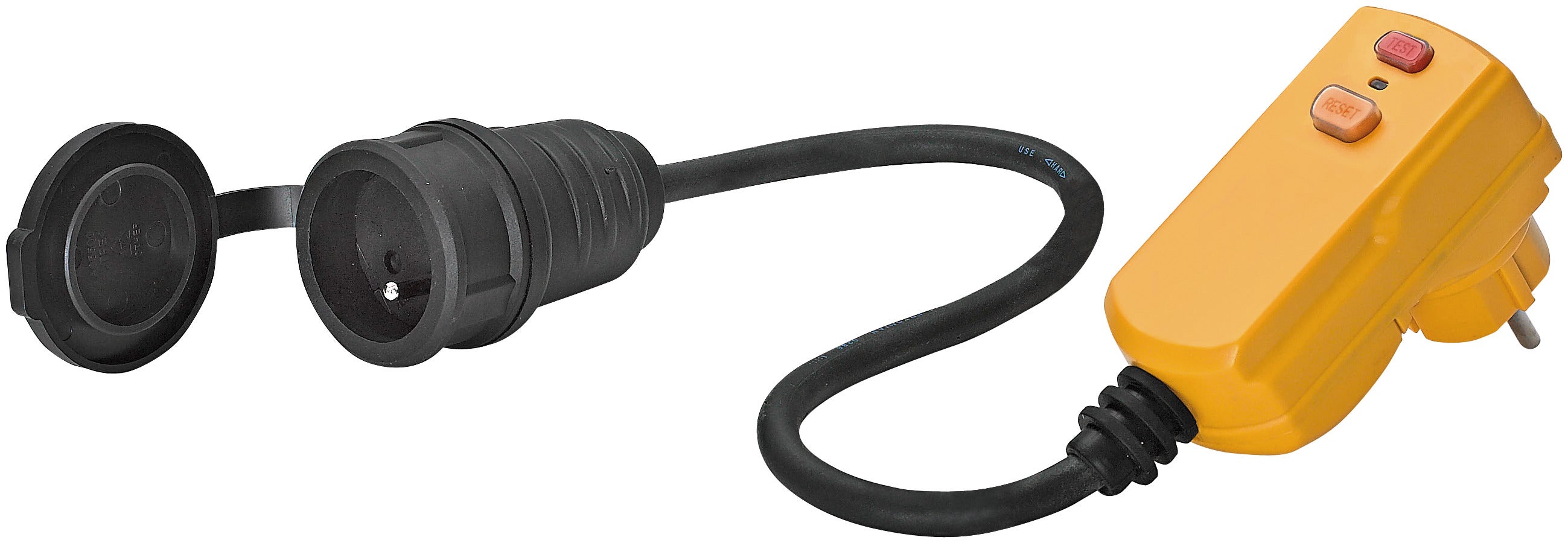 Rallonge électrique avec fiche différentielle 10mA et prise de courant ...