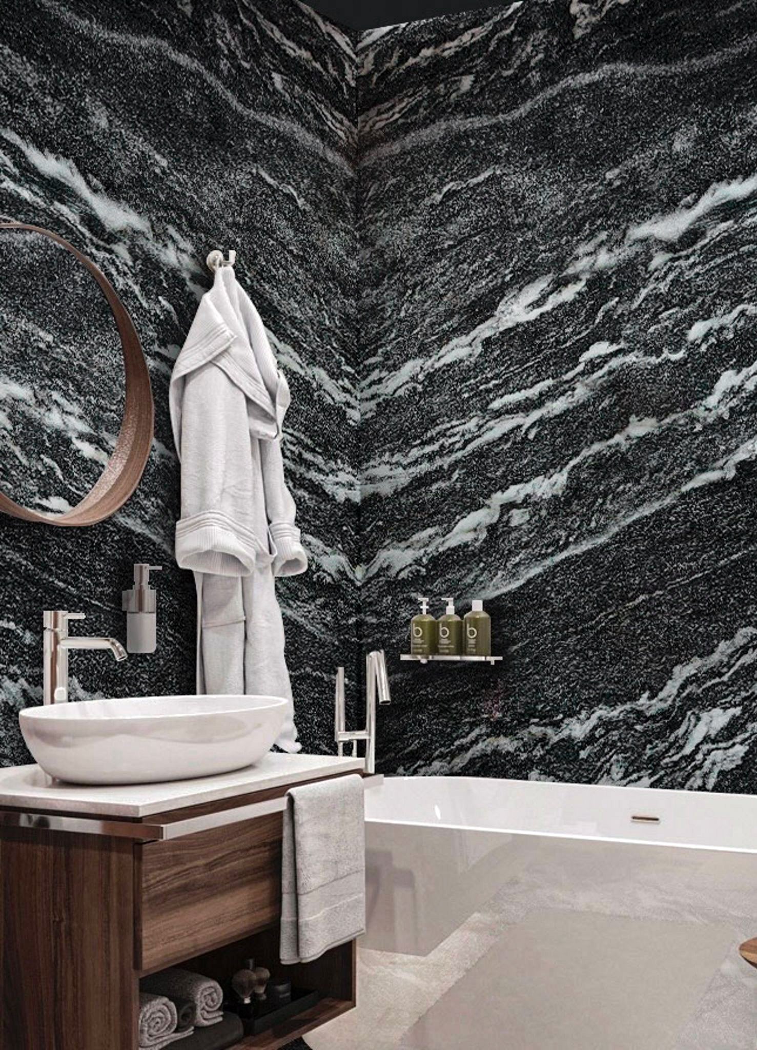 Panneau PVC Mural décoratif Noir 60x120 | Leroy Merlin