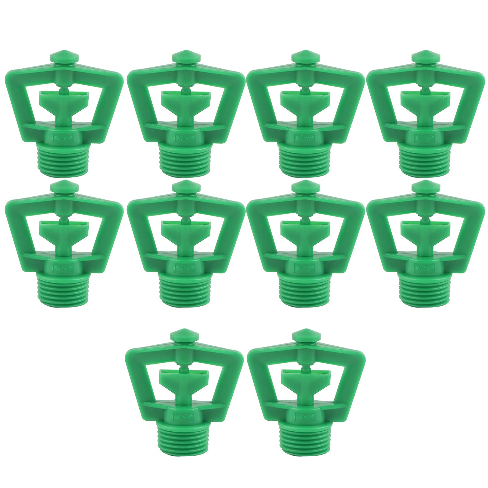 10 aspersores giratorios de 360 grados con rosca macho G1/2 para riego ...