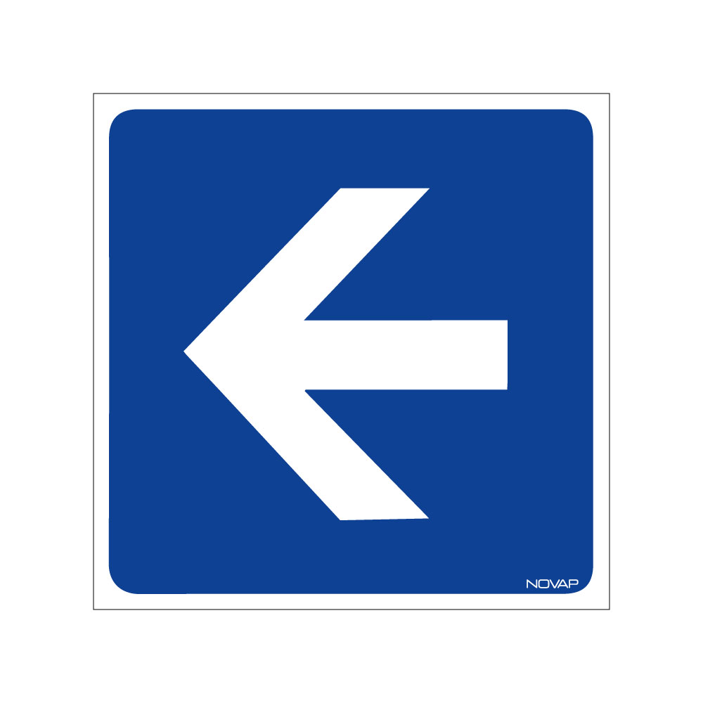 Panneau Flèche de direction - Rigide 480x480mm - 4010069 | Leroy Merlin