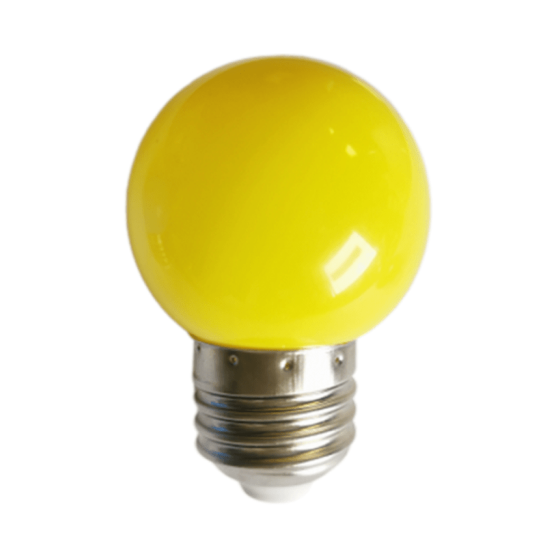 Bulbo LED E27 1W G45 Amarillo | Leroy Merlin