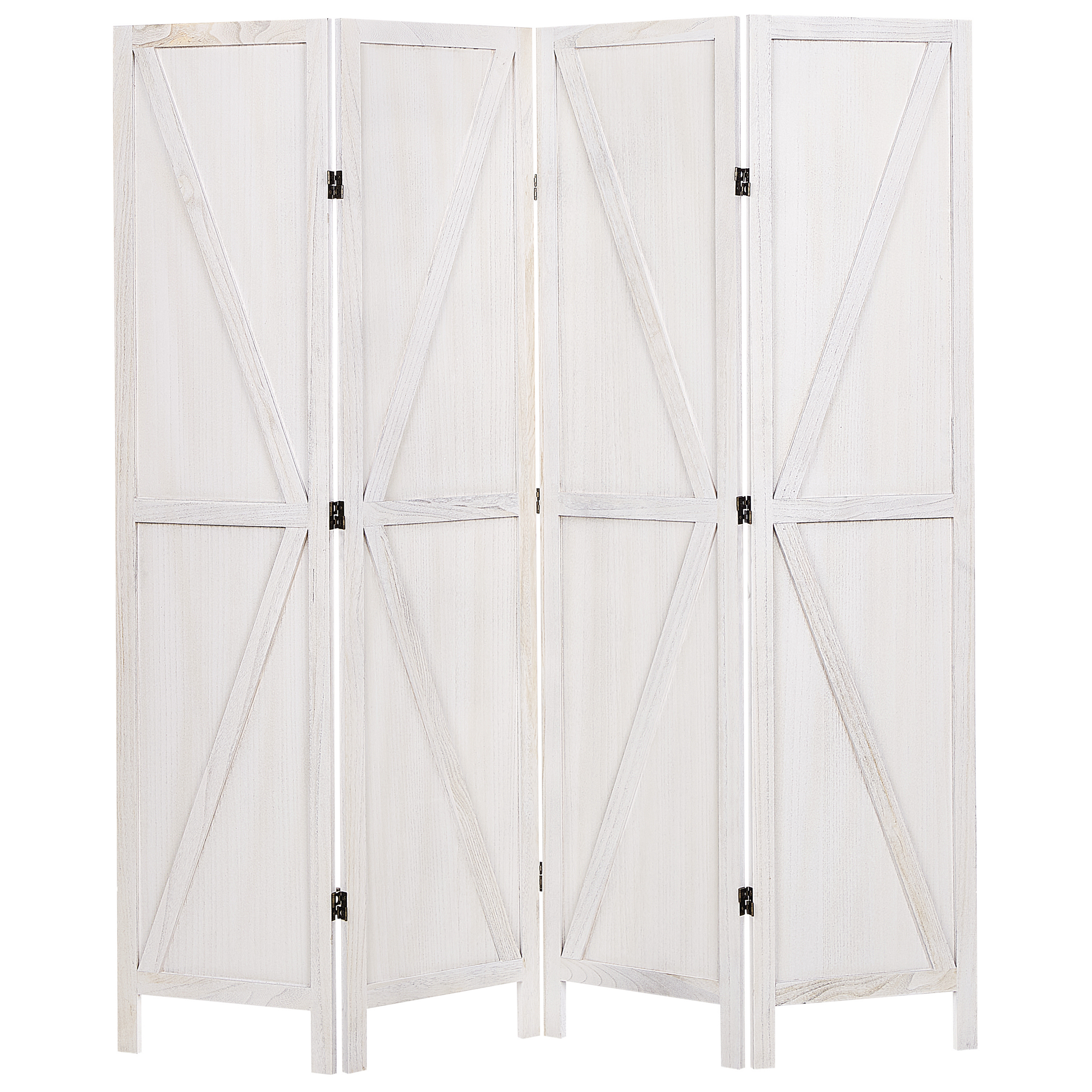Beliani Separador de ambientes de 4 paneles RIDANNA Blanco | Leroy Merlin