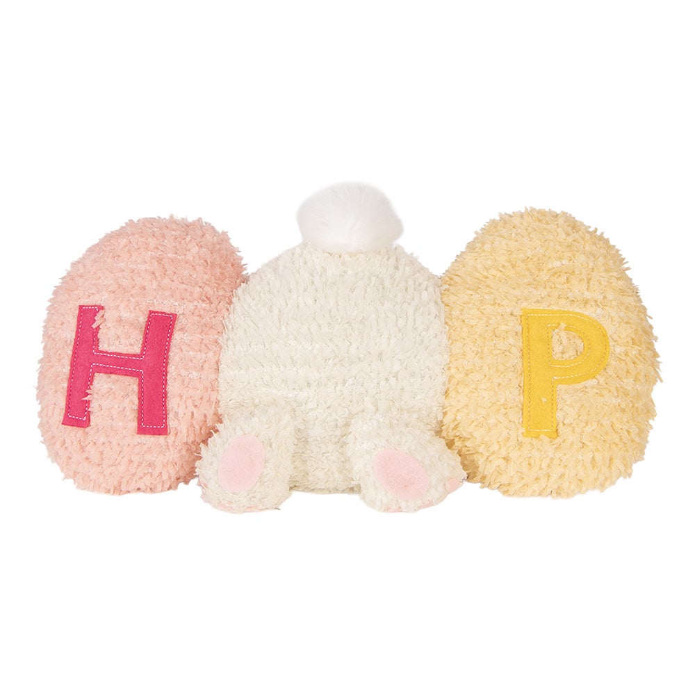 Clayre & Eef Coussin Lapin 36x12x20 cm Blanc | Leroy Merlin