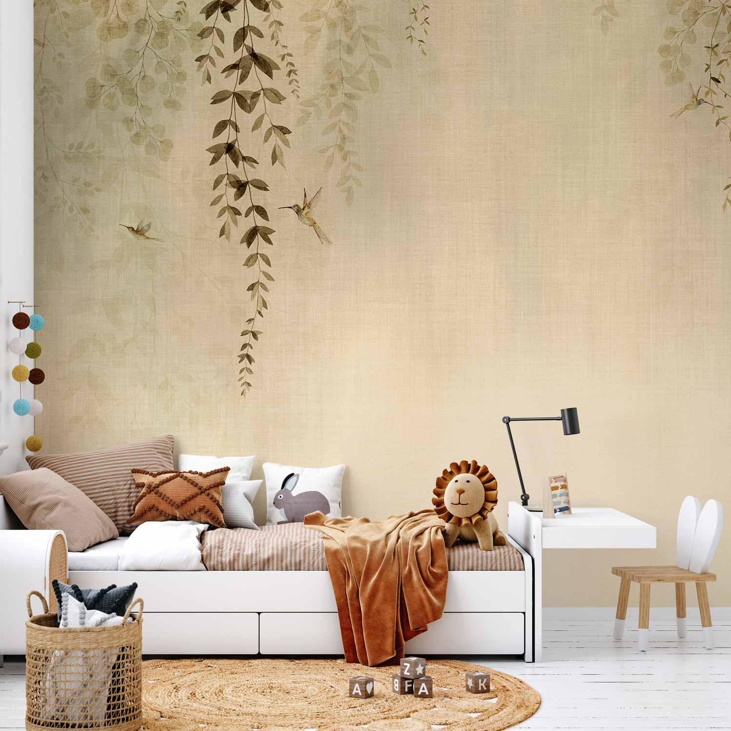 Carta da parati - Colibrì Beige 294x210 | Leroy Merlin