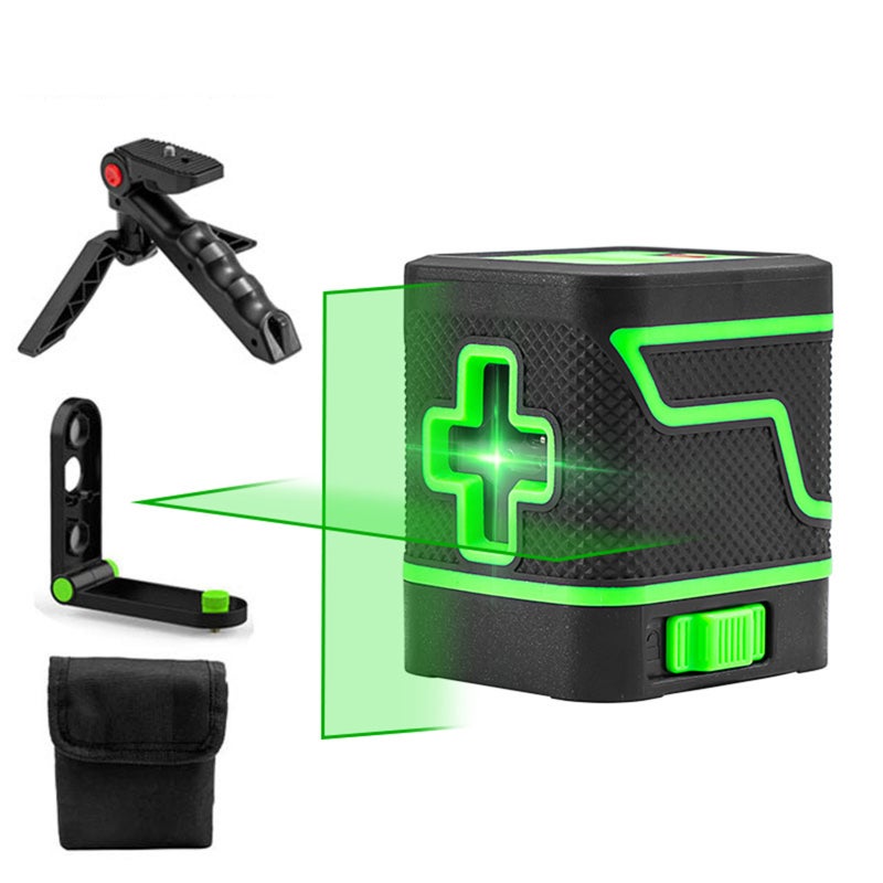 Nivel laser，Nivel de luz verde de 2 líneas, ajuste automático de línea ...