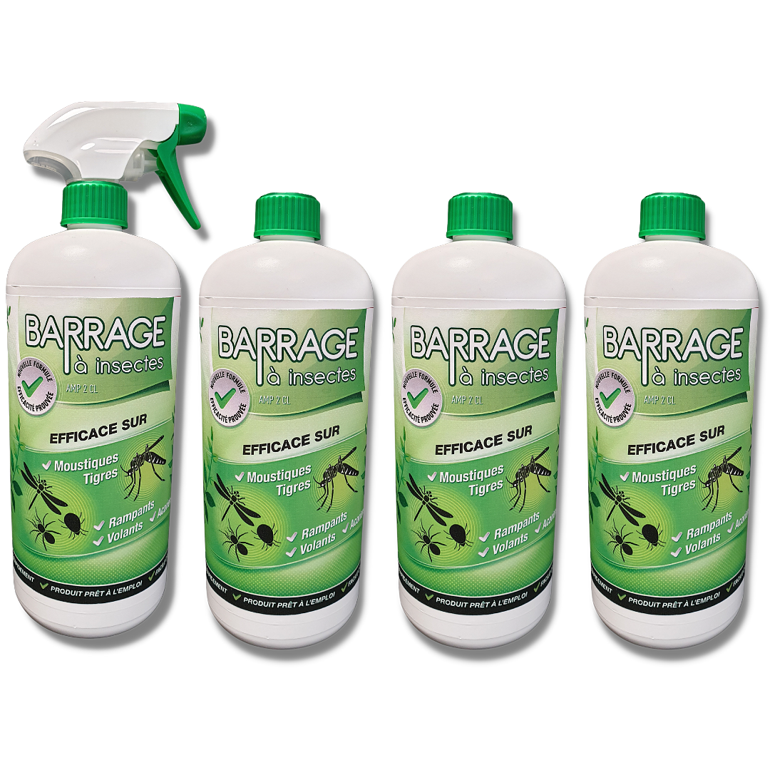 Venteo - Barrage à insectes - Lot de 4 - Efficace contre les insectes ...