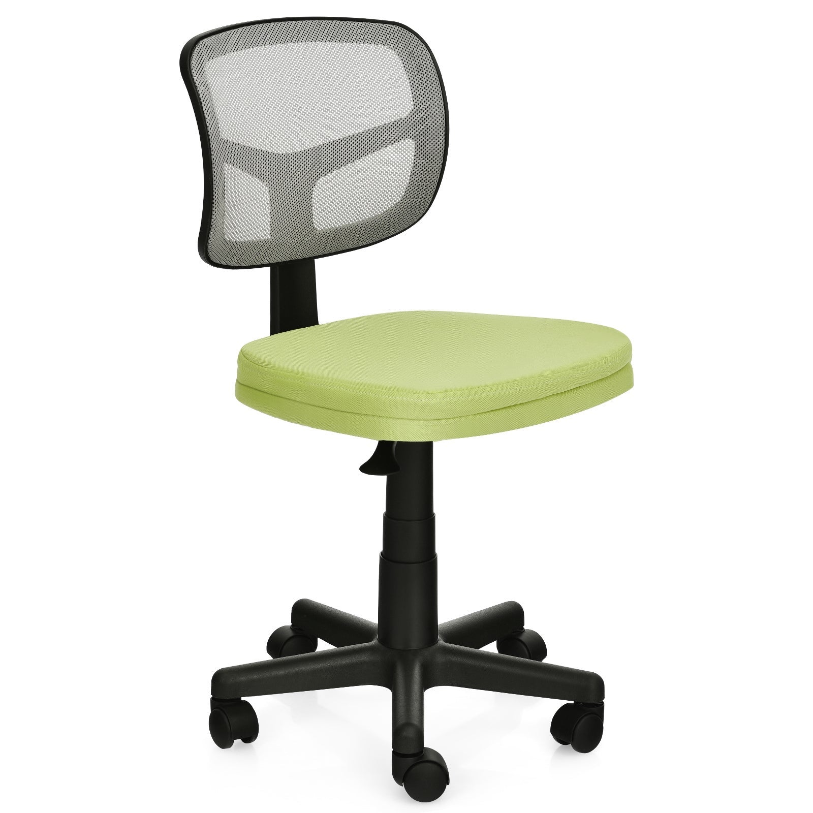 Chaise de bureau à roulettes sans accoudoirs hauteur réglable support ...