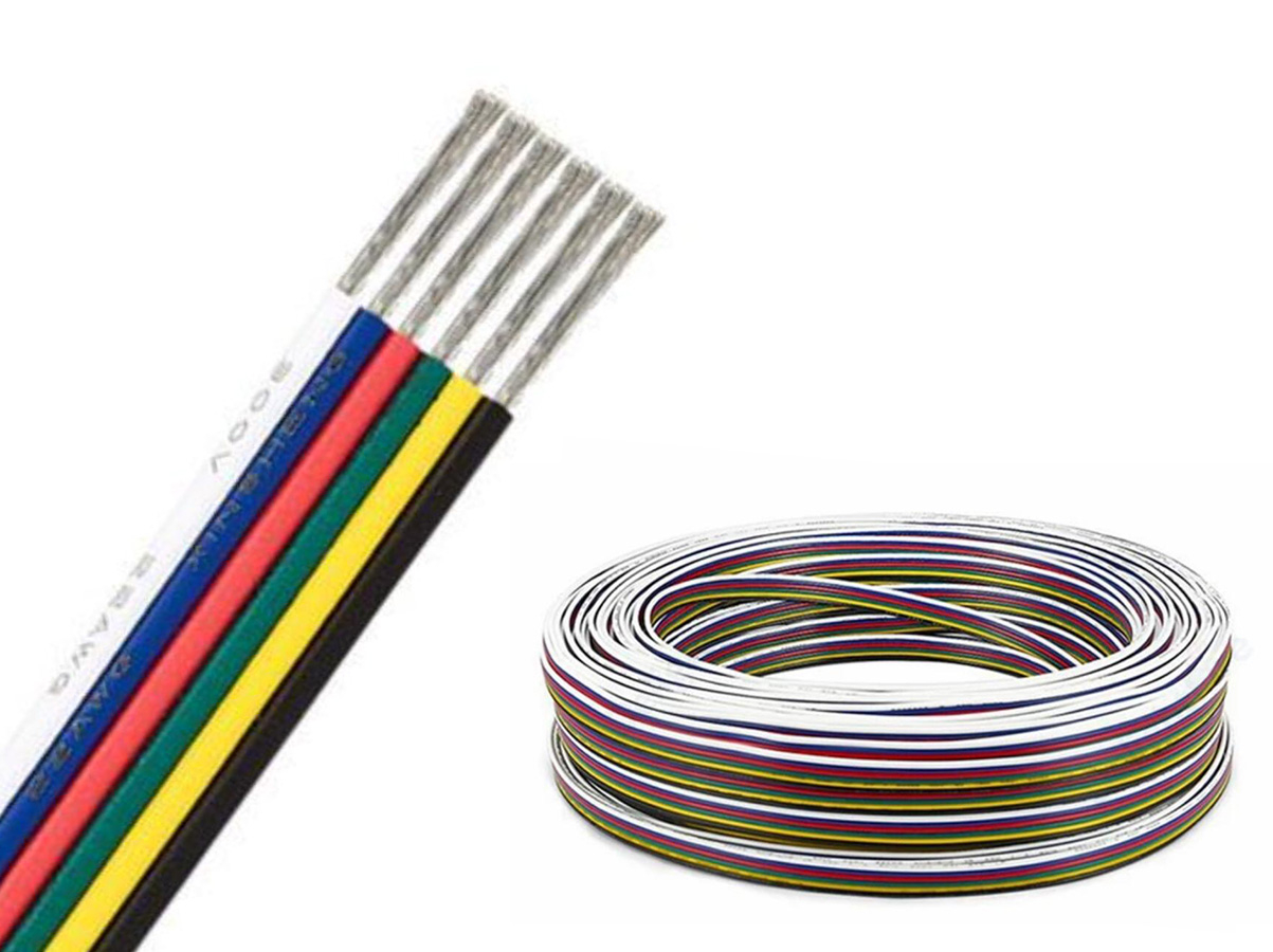 100 metri cavo filo etletrico piattina esa polar 6x0.25 mmq cavo di ...