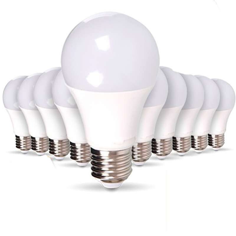 Juego de 10 bombillas E27 15W A65 equivalente a 100W - Blanco día 6000K ...