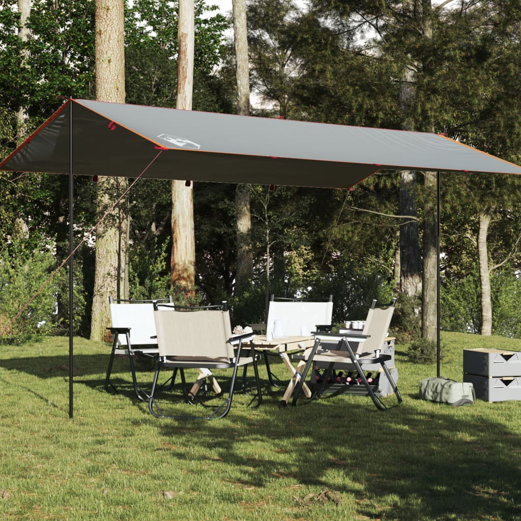 Maison Exclusive - Bâche de camping gris et orange 500x294 cm ...