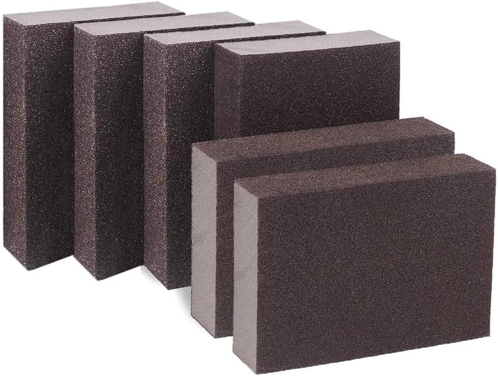 6 Pièces Éponge Ponçage, Blocs D'éponge Abrasive Cuisine, Kit D'éponge ...
