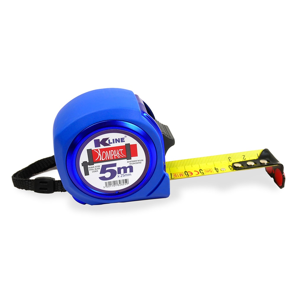 Mètre Ruban 5m Compact Magnétique Professionnel, Bi-matière, Rigidité Maximum 2,2m De Tenu ...
