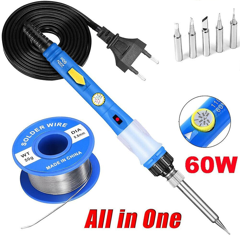 Kit de fer à souder 60 W, pistolet à fer à souder, température réglable ...