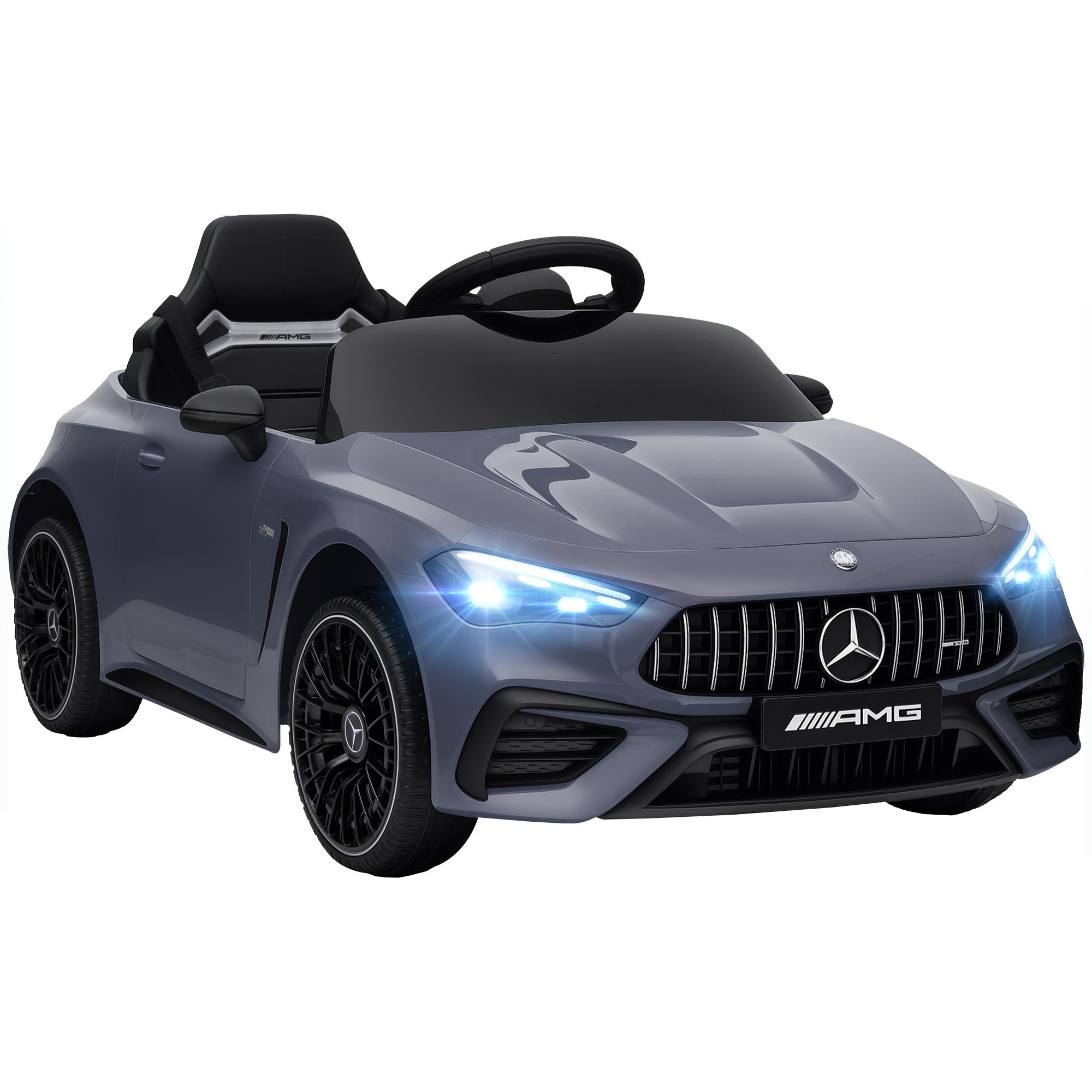 Kinder-Elektroauto, Mercedes-Design, 12V Motoren, Fernbedienung, LED ...