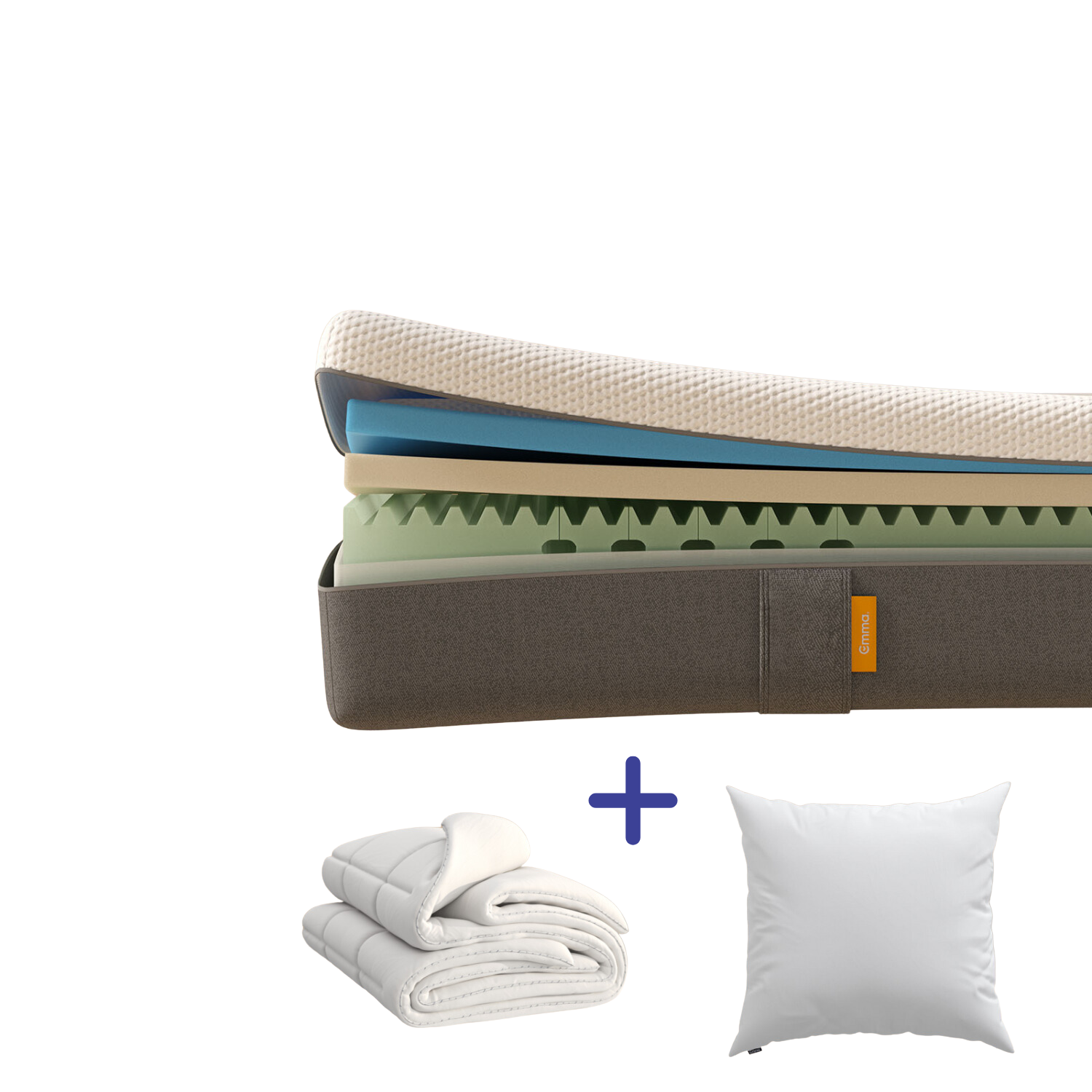 EMMA | Pack Original 90x200 | Matelas Mémoire de Forme | Confort ...