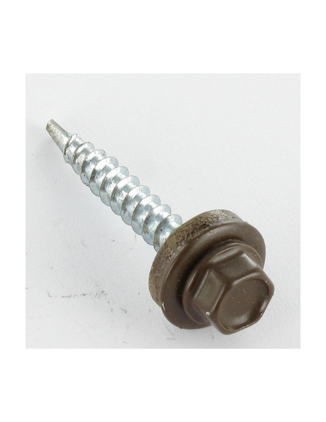 Vis autoperceuse Tête hexagonale TH 4.8X35 Rondelle d"étanchéite avec joint néoprene EPDM Acier ...