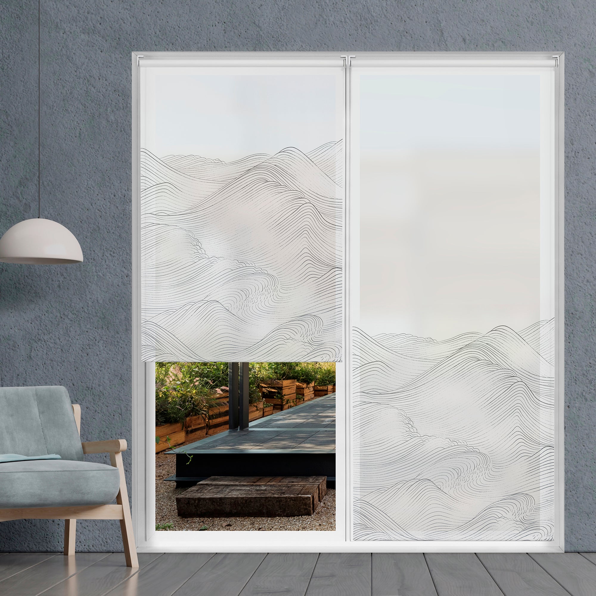 Store Enrouleur Tamisant Waves 90 X 250cm | Leroy Merlin