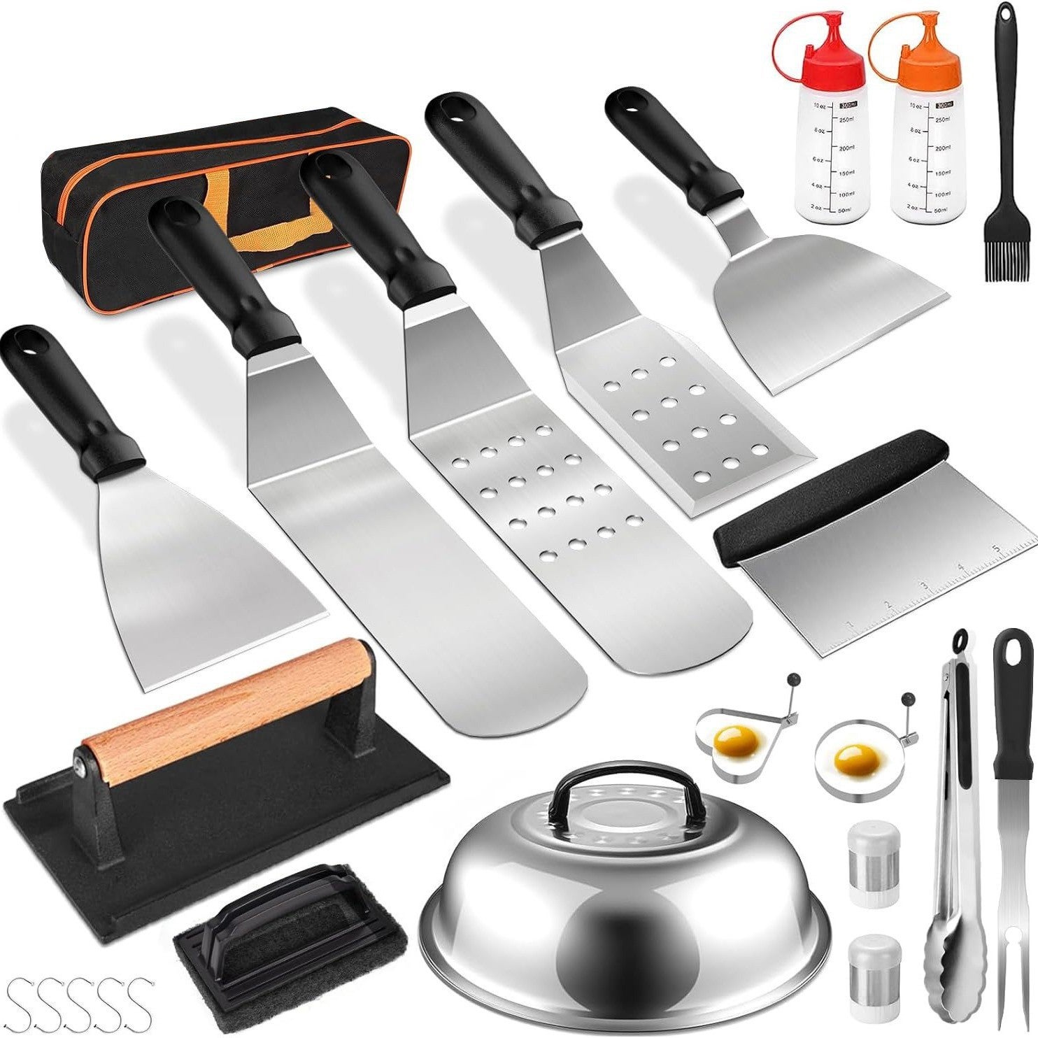 Kit de 24 accessoires pour plancha, kit d'accessoires pour barbecue ...