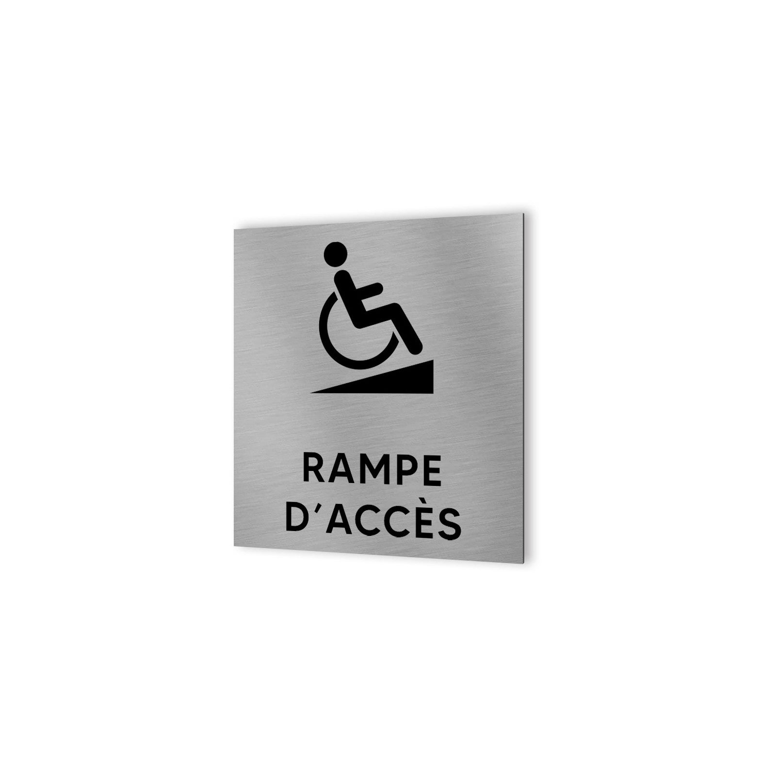 Pictogramme format 20 cm x 20 cm en Dibond Aluminium brossé - Modèle ...