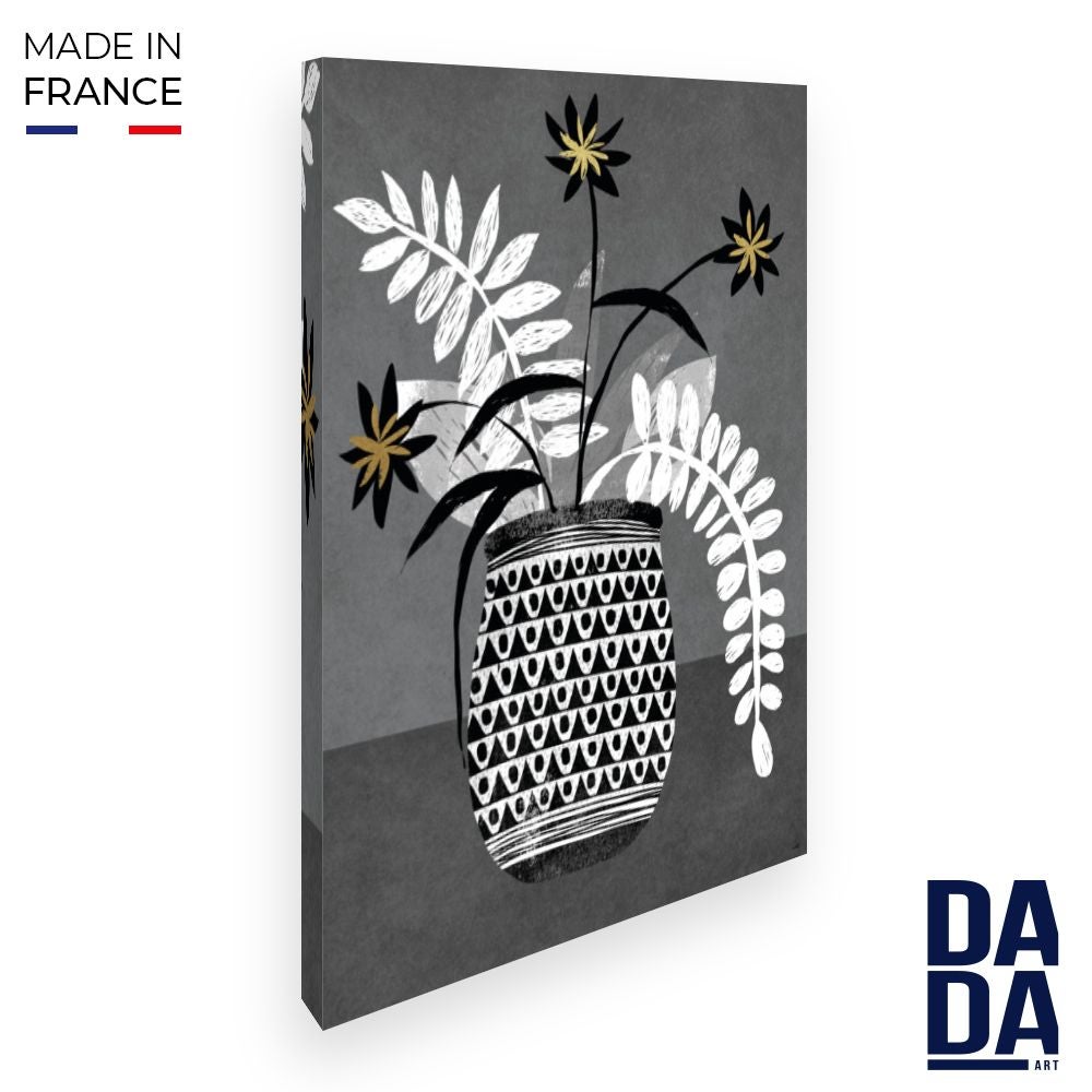 Toile Vase fleuri / 100x140cm / Fabriqué en France / DADA ART | Leroy ...