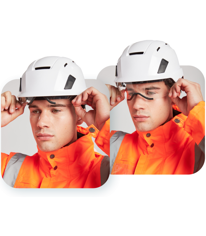 Casco de seguridad Endurance con visor integrado PORTWEST PS80 | Leroy ...