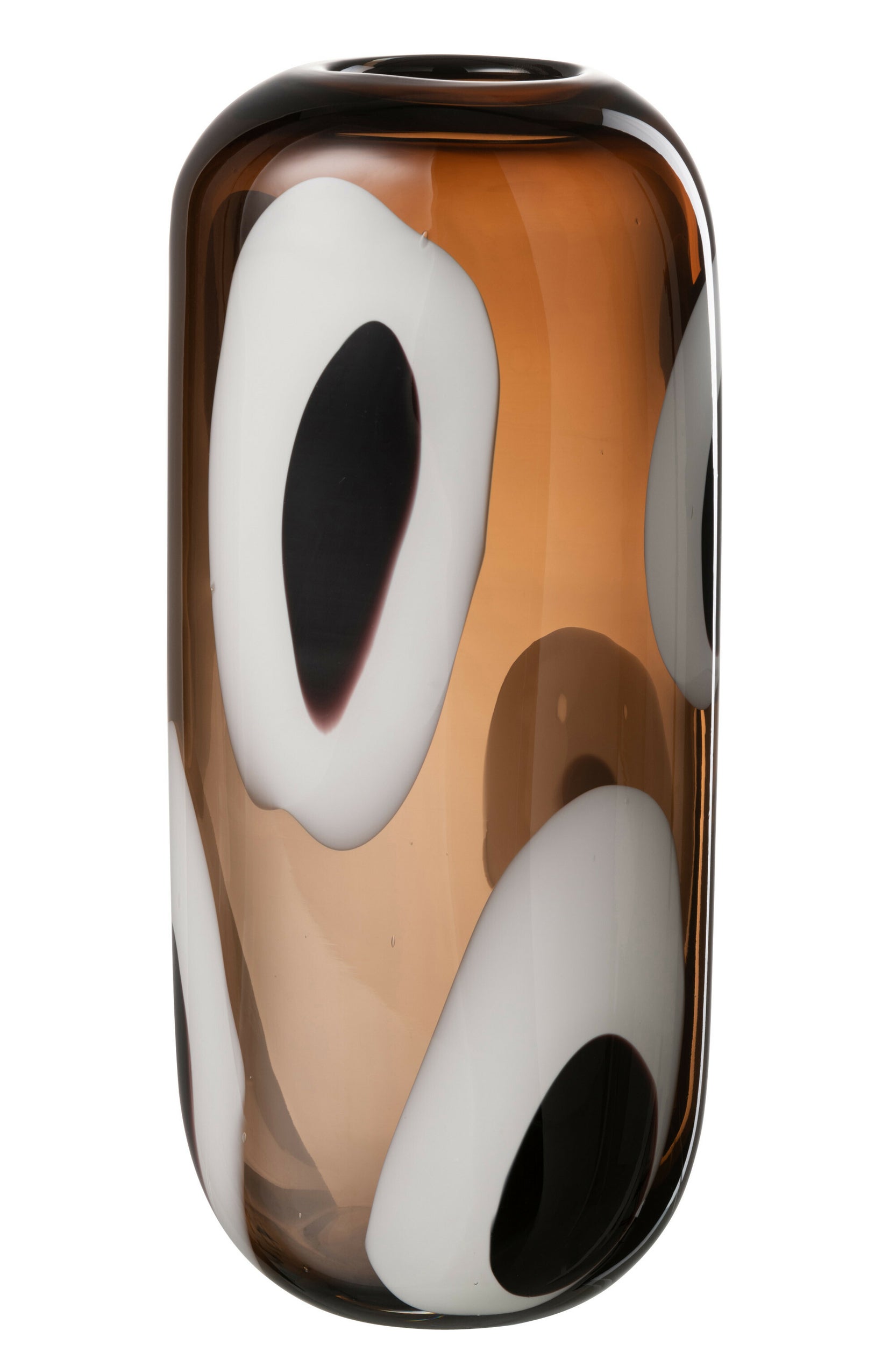 VASE IZZY VERRE BLANC/MARRON LARGE | Leroy Merlin
