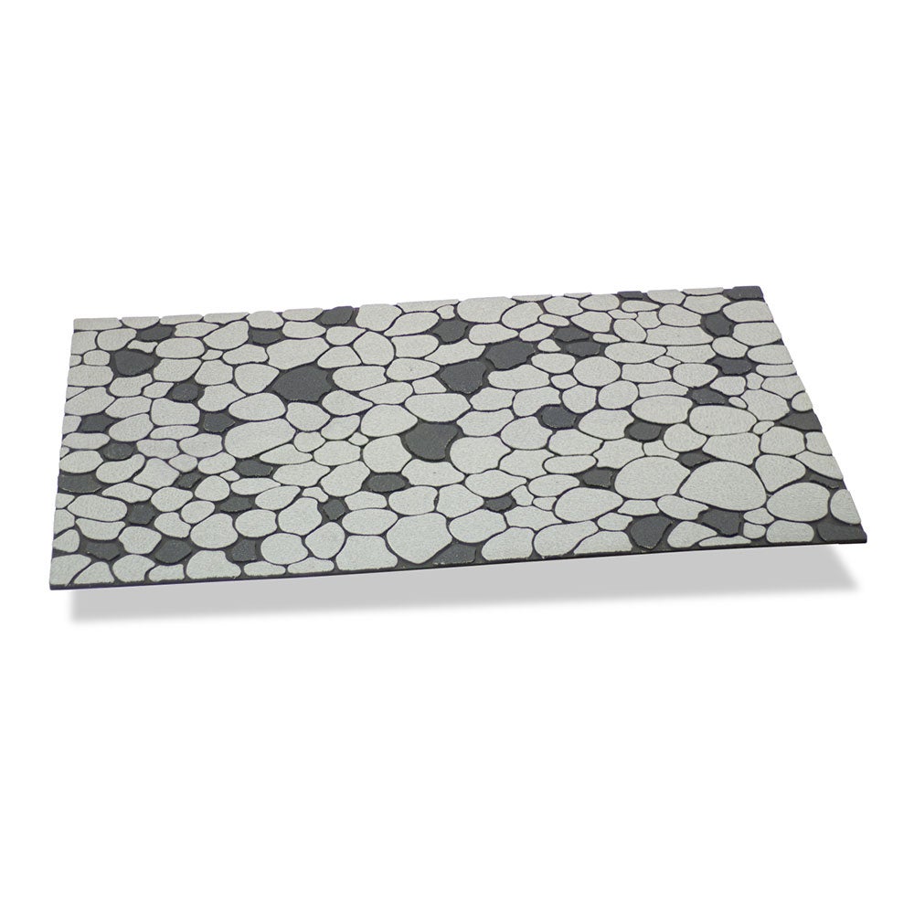 Felpudo efecto piedras gris perla 75x45cm - HIDALGO - 73930 | Leroy Merlin