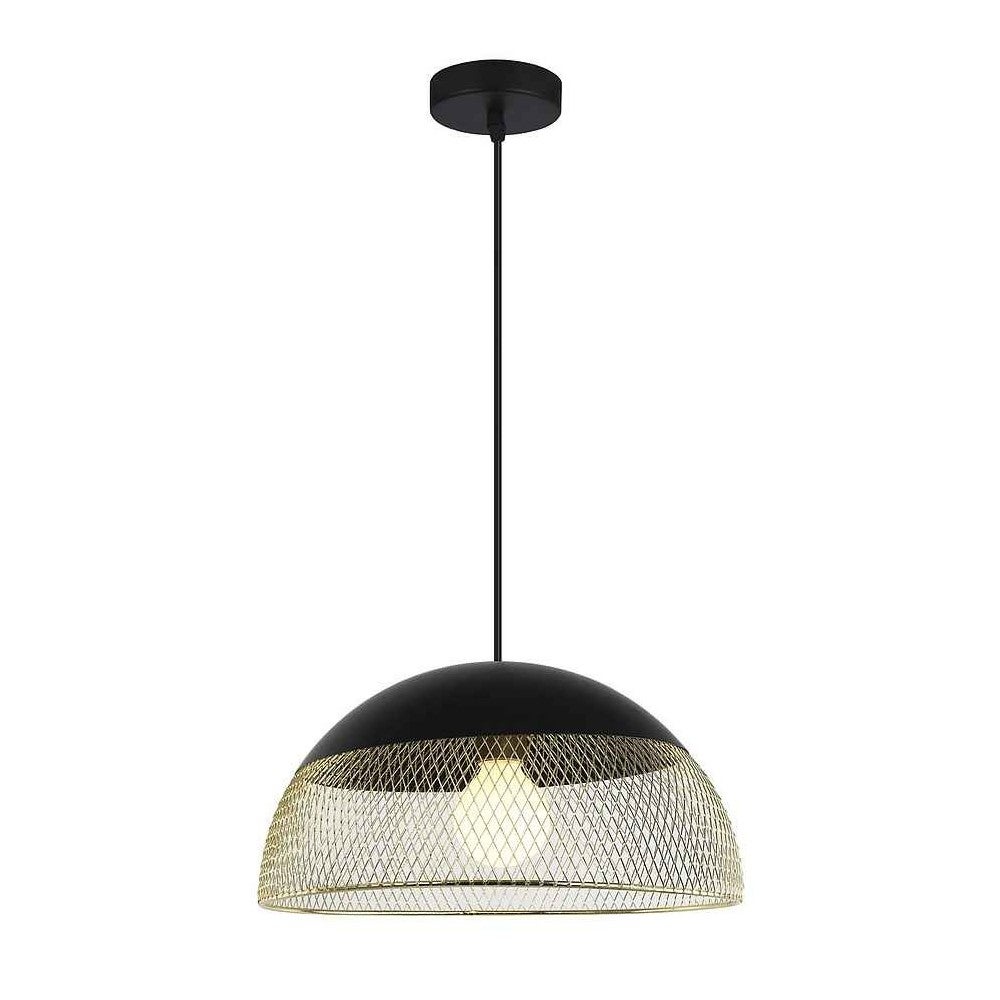 Colgante Metalico Modelo Krista Negro-cuero Sat. | Leroy Merlin