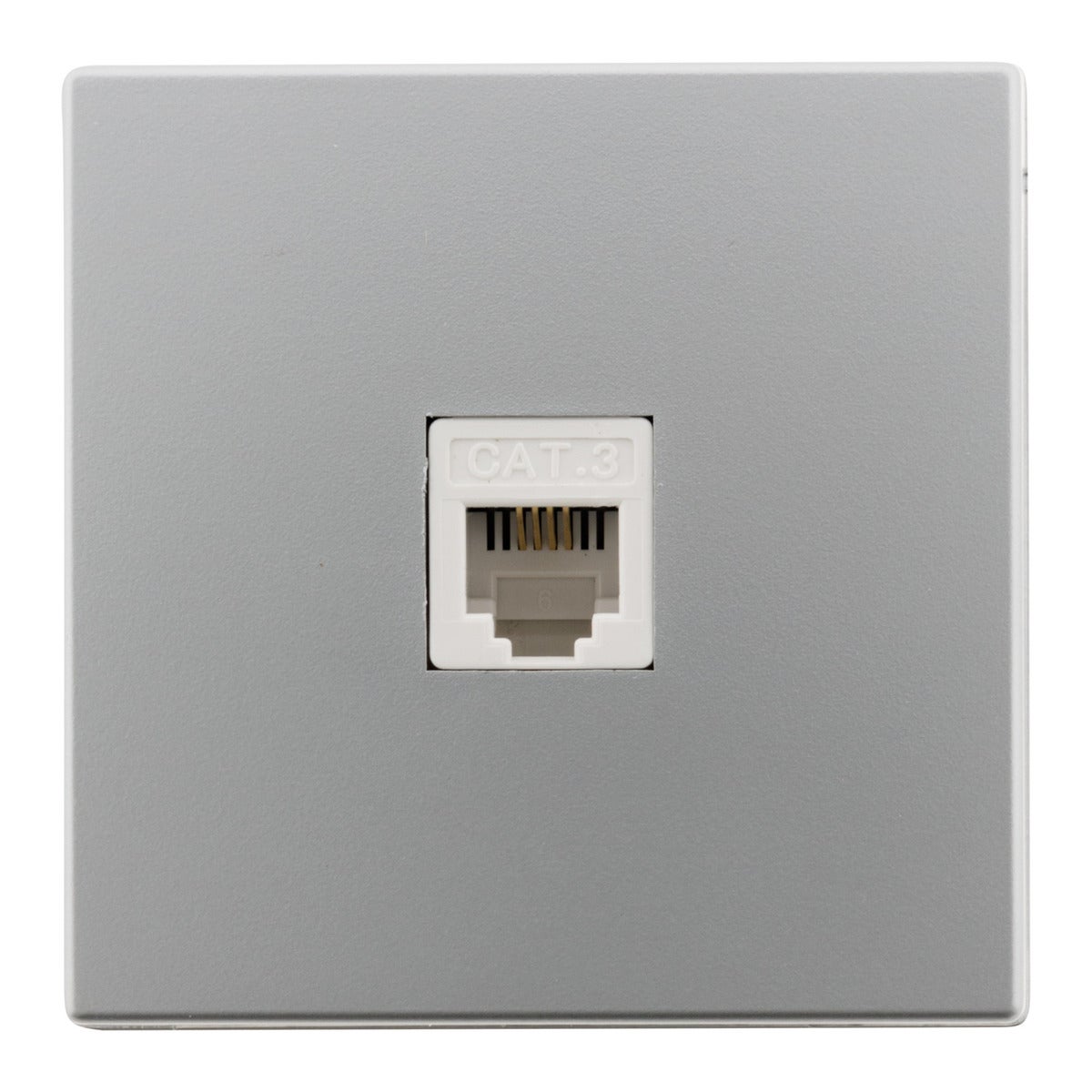 Prise téléphone RJ11 Bel'Vue - Silver - Zenitech | Bricoman