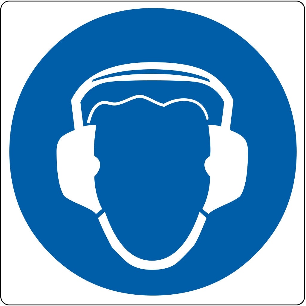 Pictogramme de plancher « Protection auditive requise » - White - Other ...