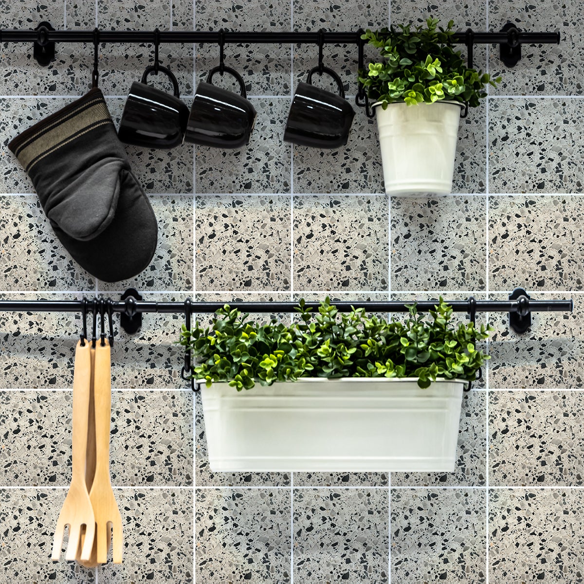 Sticker Mural Carrelage adhésif Cuisine Salle de Bain - 24 STICKERS ...