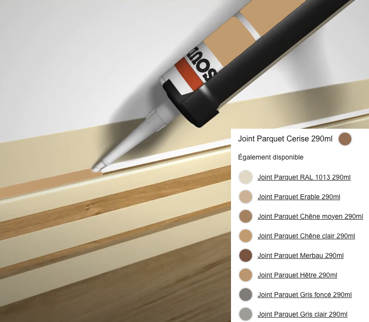 Joint de finition pour parquet chêne clair cartouche de 290 ml | Leroy ...