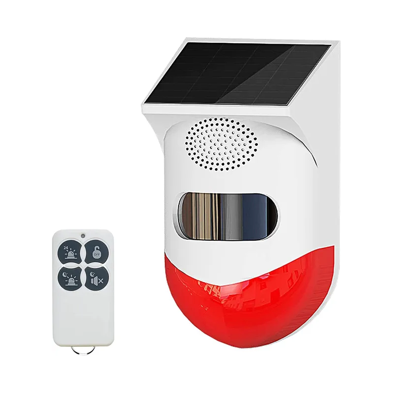 Alarma solar con detector de movimiento exterior, alarma de seguridad ...