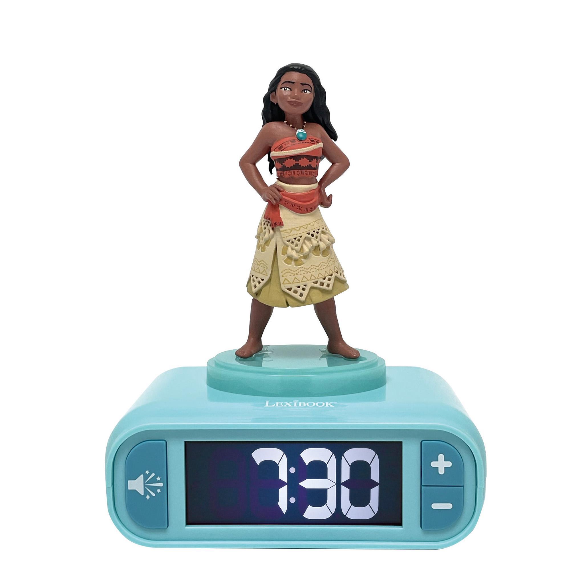 Disney Princess Vaiana Reloj Despertador + Luz Azul Claro | Leroy Merlin