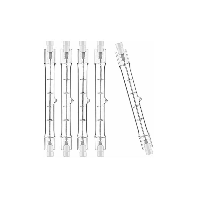 Lot de 10 R7S Ampoule Halogène 118mm 200W 220V, Tige Halogène R7S 118mm ...