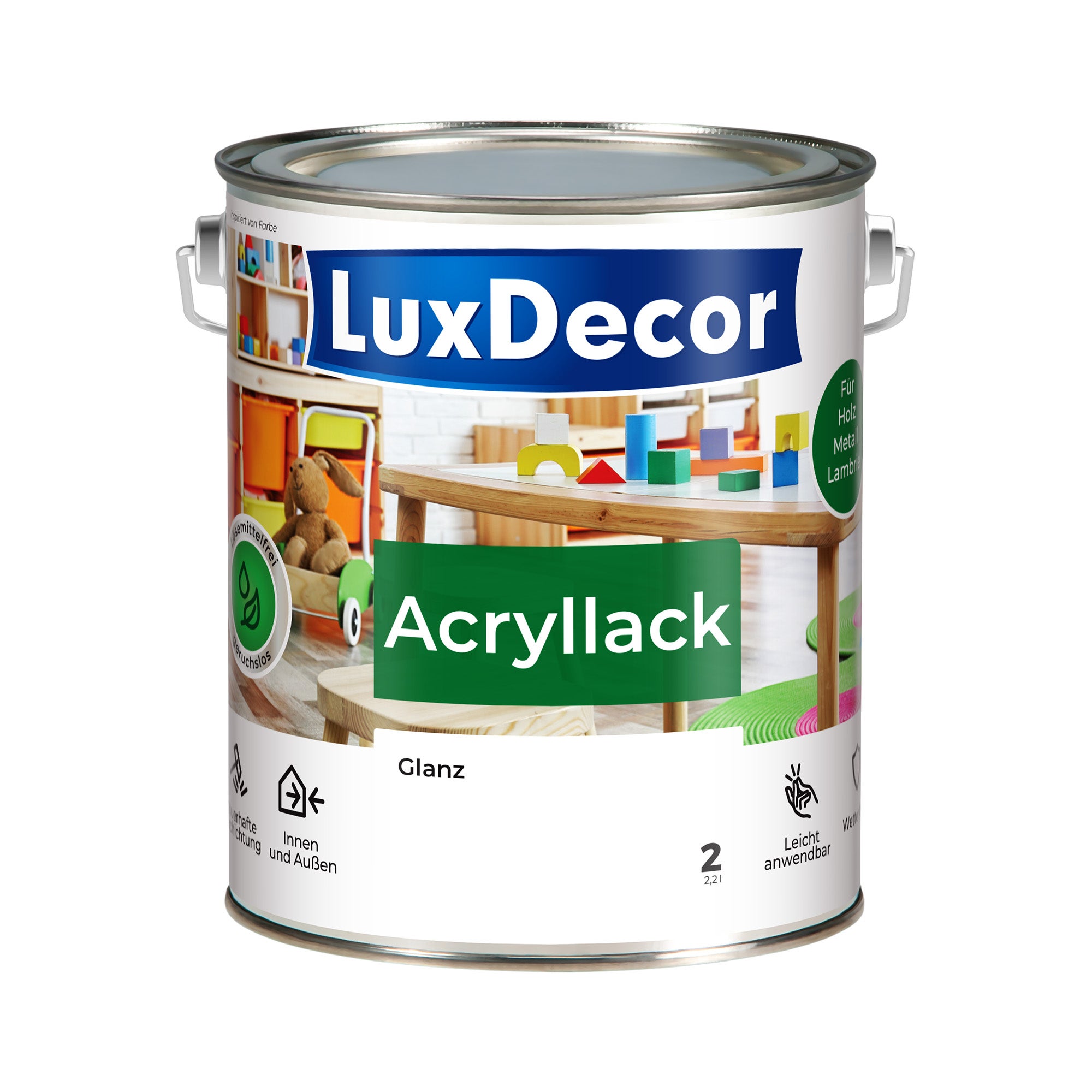LUXDECOR laca acrílica para madera pintura para metal y madera laca de ...